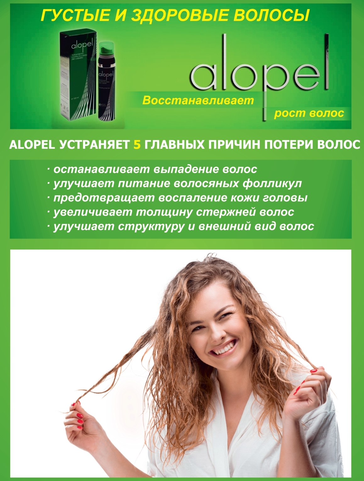 Средства ALOPEL против выпадения волос при COVID-19 - Orai
